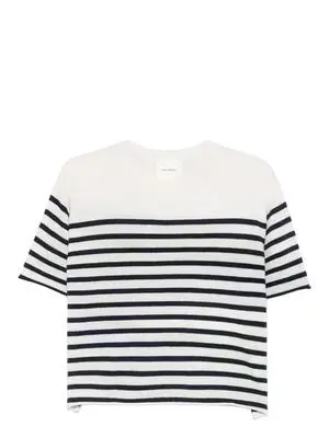 LISA YANG Cila Striped T-shirt - Neutrals