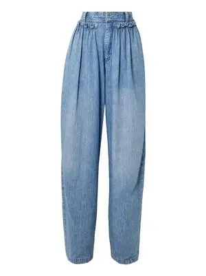 Isabel Marant Inaya Barrel-leg Pants - Blue