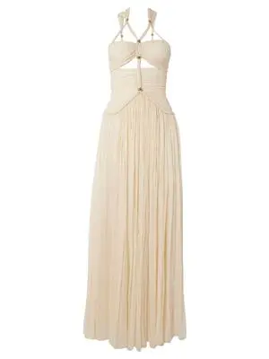 Isabel Marant Rafael Embellished Braided Maxi Dress - Neutrals