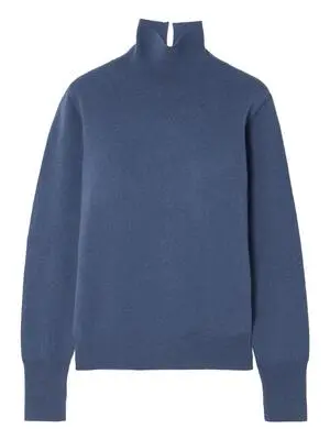 JOSEPH Cashair Cashmere Turtleneck Sweater - Blue