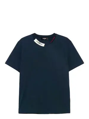 Dsquared2 Logo-embroidered T-shirt - Blue