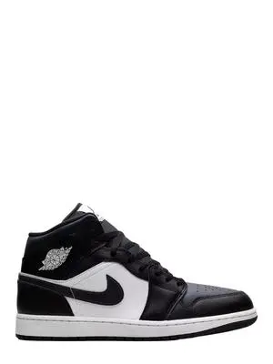 JORDAN 1 Mid Off Noir Toe Sneakers - Black