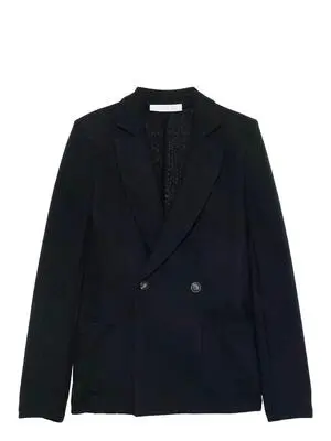 Harris Wharf London Two-tone Frisé Blazer - Blue