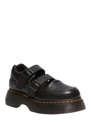 Dr. Martens Buzz Milled Nappa Leather Mary Jane Shoes - Black