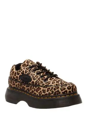 Dr. Martens Buzz 5-eye Leopard Shoes - Tan