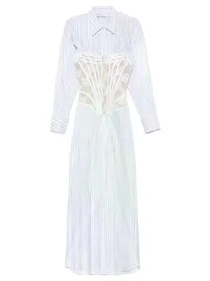 Giuseppe Di Morabito Layered-effect Shirt Dress - White