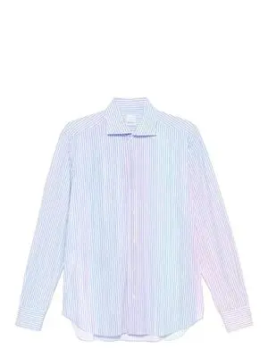 BARBA NAPOLI Striped Shirt Blue