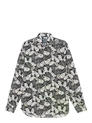 BARBA NAPOLI Floral-print Shirt - Black