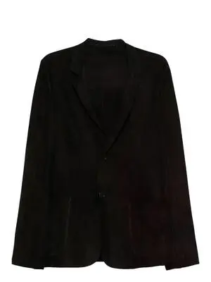 SALVATORE SANTORO Suede Blazer - Black