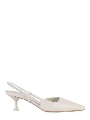 3JUIN 50mm Kyara Slingback Pumps - White