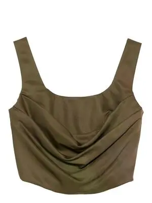 Giuseppe Di Morabito Wool Corset Top - Green