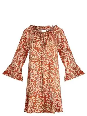 Liu Jo Printed Twill Dress - Orange