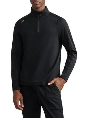 RHONE Rhone Rise Quarter Zip Pullover Black