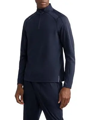 RHONE Rise Quarter Zip Pullover - True Navy