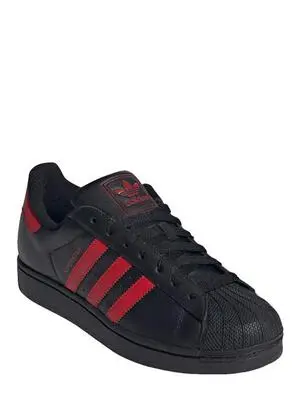 Adidas Gender Inclusive Superstar Ii Sneaker - Black/better Scarlet/black