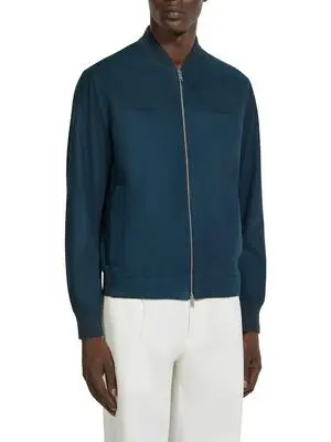 ZEGNA ZEGNA Suede Bomber Jacket