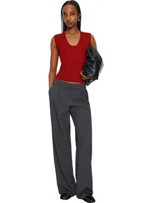 REFORMATION Marta Regenerative Merino Sweater Tank Top Red