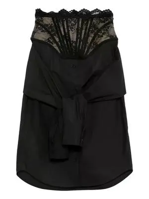 Giuseppe Di Morabito Corset Detail Midi Skirt - Black