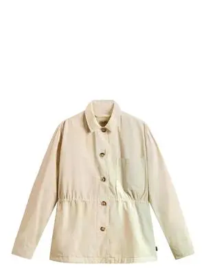 Woolrich Gabardine Overshirt - Neutrals