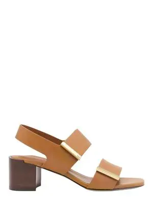 TOD'S Strappy Leather Sandals - Brown