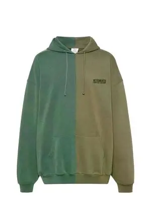 Vetements Logo-embroidered Hoodie - Green