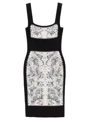 ALEXANDER MCQUEEN Alexander McQueen Snake Print Knit Dress