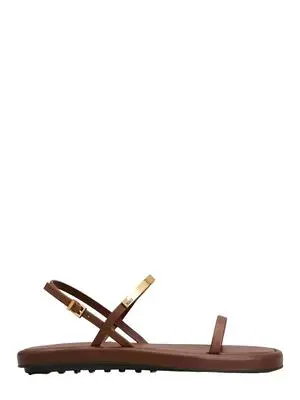 TOD'S Leather Sandals - Brown