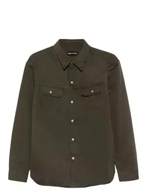 TOM FORD Cotton Shirt - Green