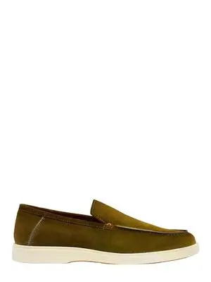 Santoni Suede Loafers - Green