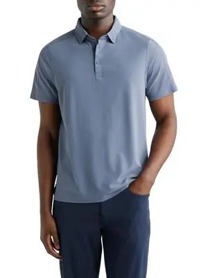 RHONE Regatta Piqué Performance Polo - Shale Blue