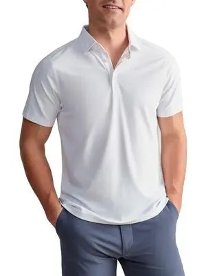 RHONE Regatta Piqué Performance Polo - White