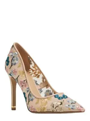 Ted Baker London Cara Icon Pointed Toe Pump - Beige Floral