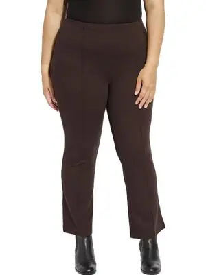 Lyssé Stretch Ponte Ankle Pants - Double Espresso