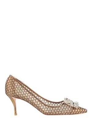 ROGER VIVIER Pumps In Textile Fibers - Yellow
