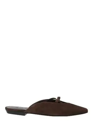 By Far Leather Mules - Brown