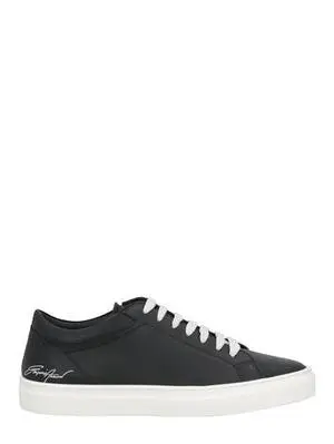 Emporio Armani Calfskin Sneakers - Black