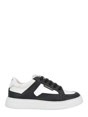 Emporio Armani Leather Low-top Sneakers - Black