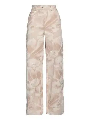 MSGM Camouflage-print Wide-leg Pants - Beige