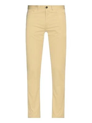 Isaia Twill Cotton Pants - Mustard