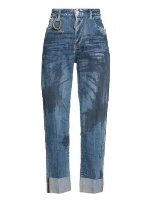 Dsquared2 Straight-leg Tie-dyed Jeans - Blue