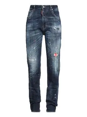 Dsquared2 Straight-leg Jeans With Distressed Details - Blue