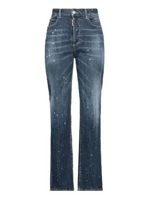Dsquared2 Straight-leg Jeans With Brand Logo - Blue