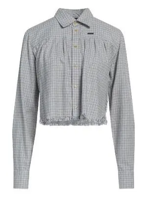 Dsquared2 Cotton Houndstooth Flannel Shirt - Blue