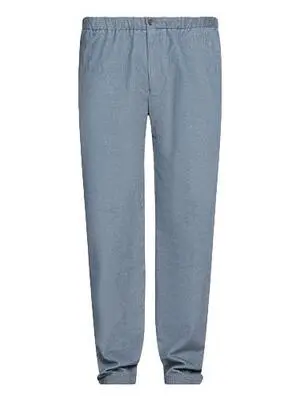 Emporio Armani Cotton Velvet Tapered Leg Pants - Blue