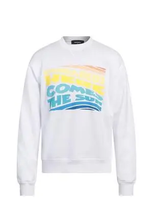 Dsquared2 Sweatshirt In Cotton And Elastane - White