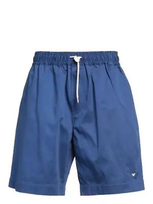 Emporio Armani Cotton Bermuda Shorts - Blue