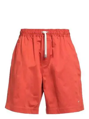 Emporio Armani Cotton Bermuda Shorts - Red