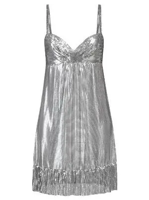Rabanne Mini Aluminum Chainmail Dress - Silver