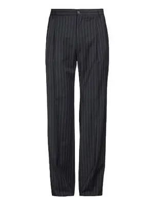 Dolce & Gabbana Pinstriped Straight Leg Pants - Navy