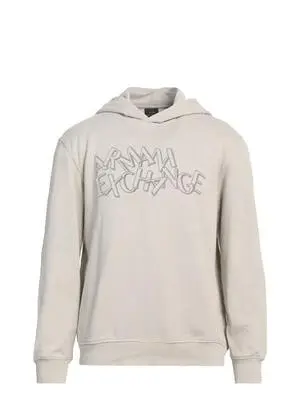 Armani Exchange Cotton French Terry Sweatshirt Beige